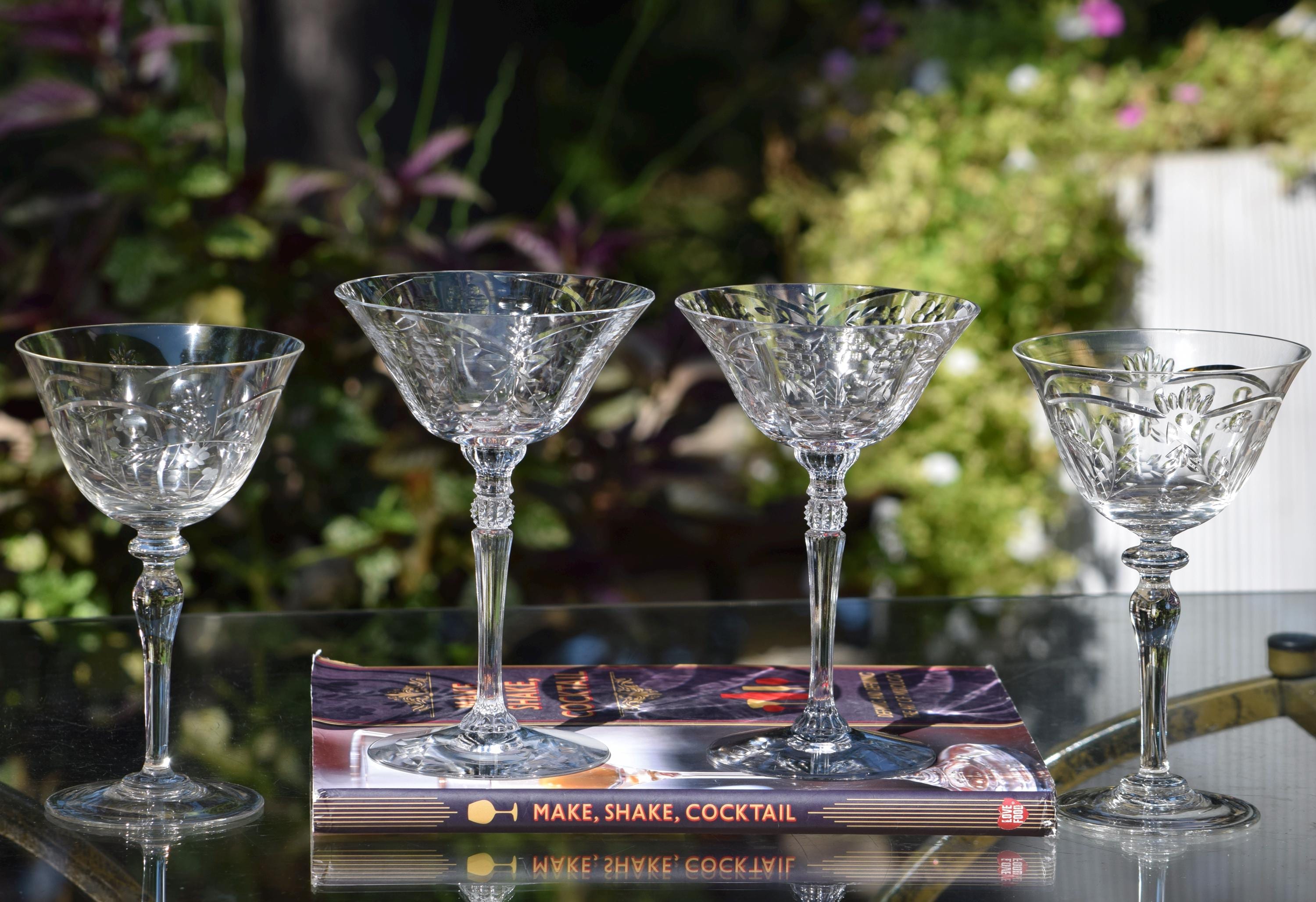 Vintage 4 oz martini glasses store