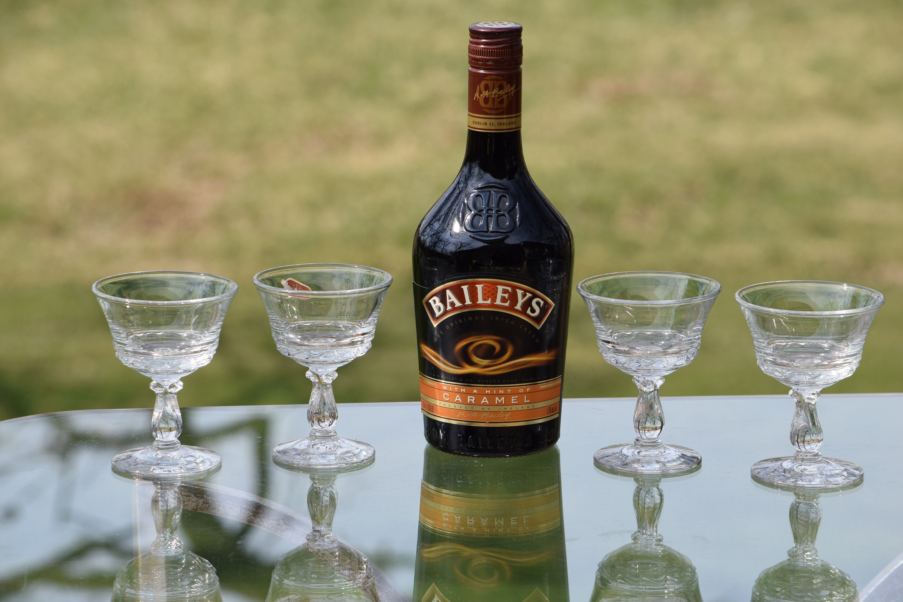 Vintage Pressed Glass Cocktail ~ Liquor Glasses, Set of 4, Fostoria ...