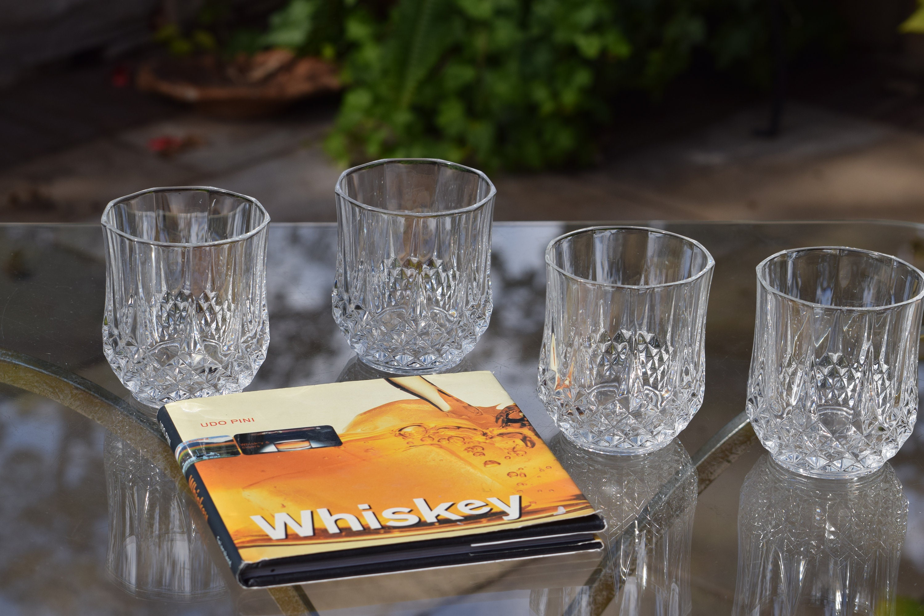 4 Vintage Pressed Lowball - Rocks Glasses ~ Whiskey, Bourbon, Scotch ...