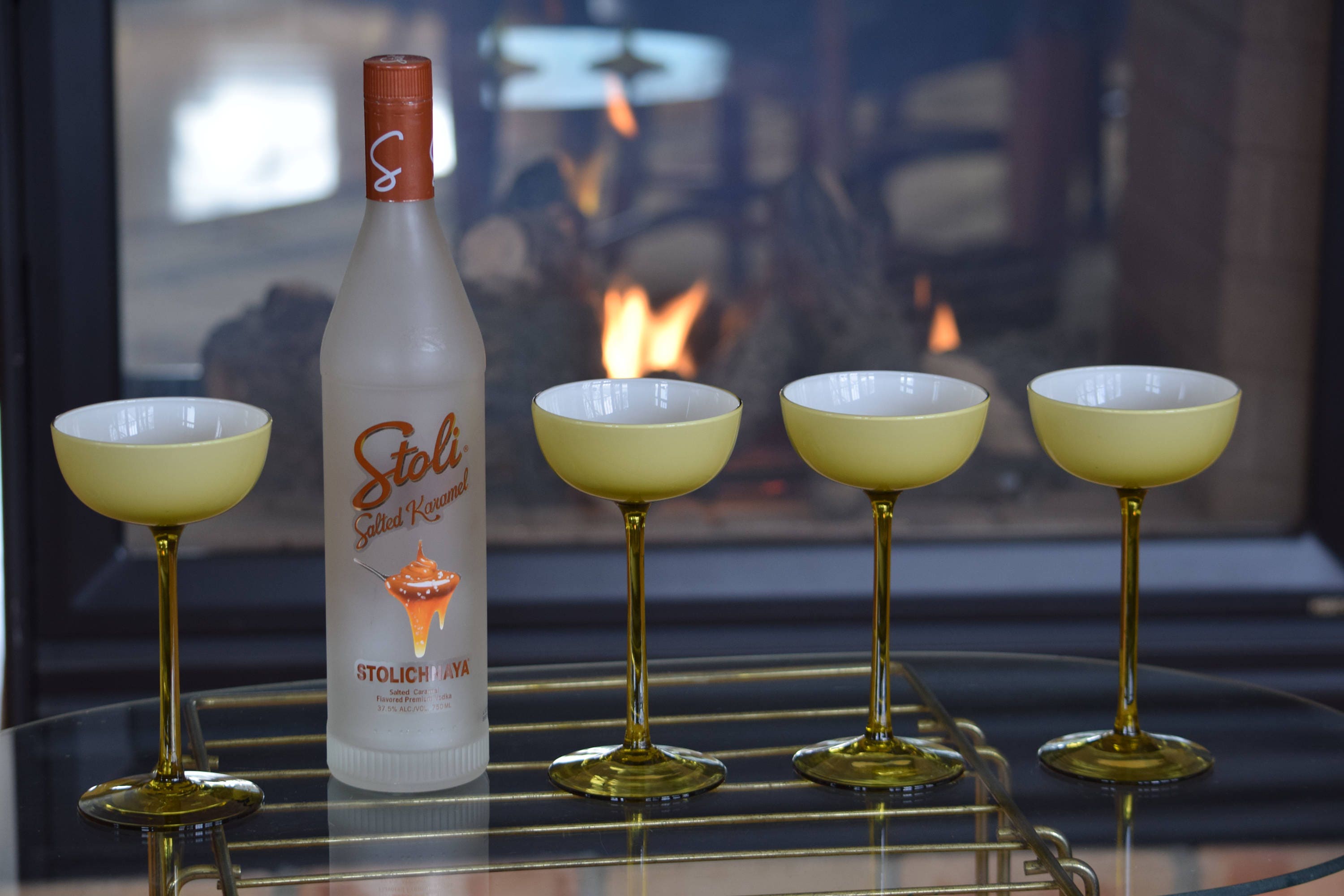 Reserved for Angela- sold -Vintage Chartreuse Champagne Cocktail Coupes ...