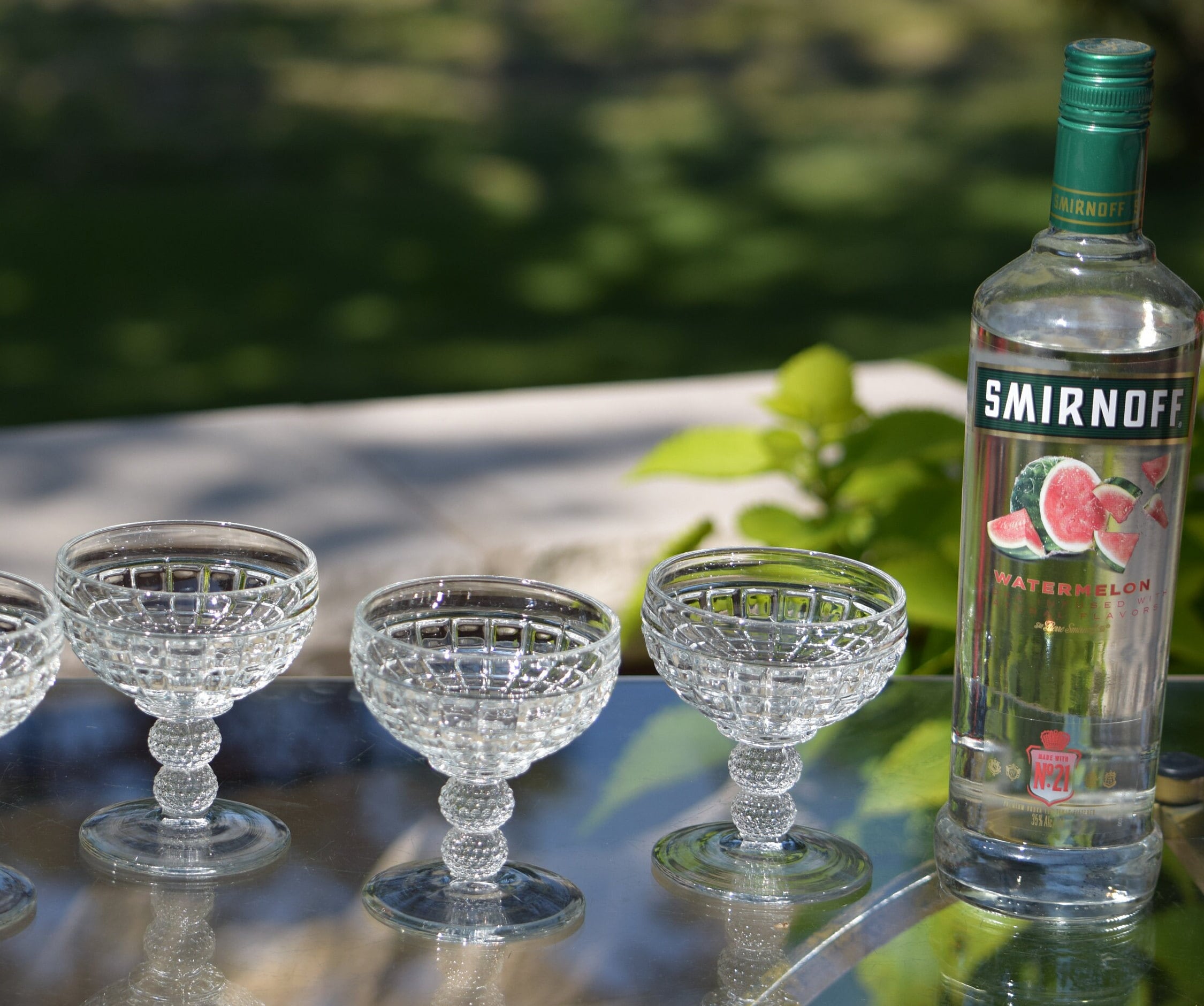 PERFECT COCKTAIL GLASS! 3 Vintage Cocktail Glasses with Balled stem ...