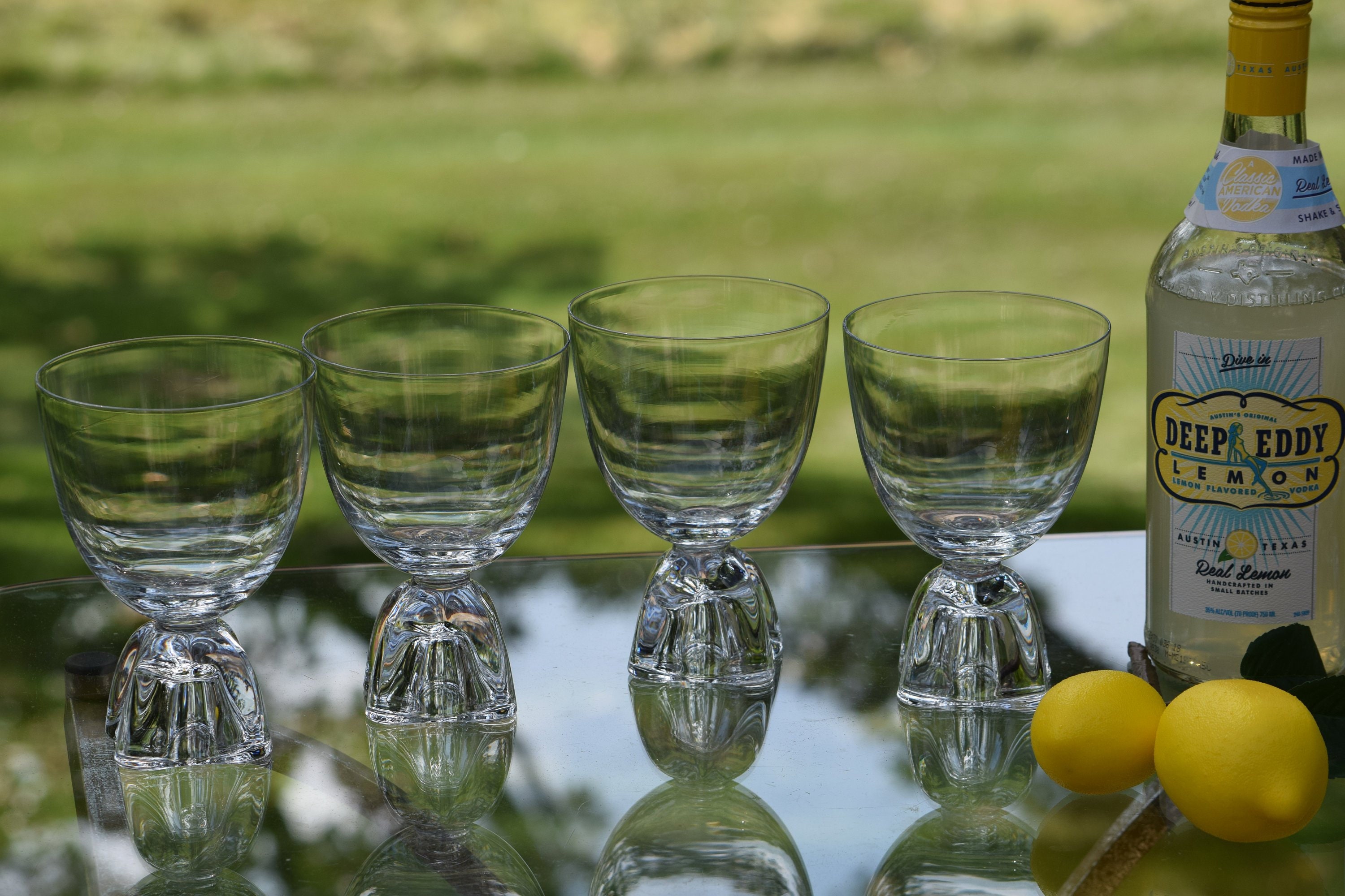 Vintage Crystal Cocktail Glasses, Set of 6, Fostoria, Capri, circa 1950 ...