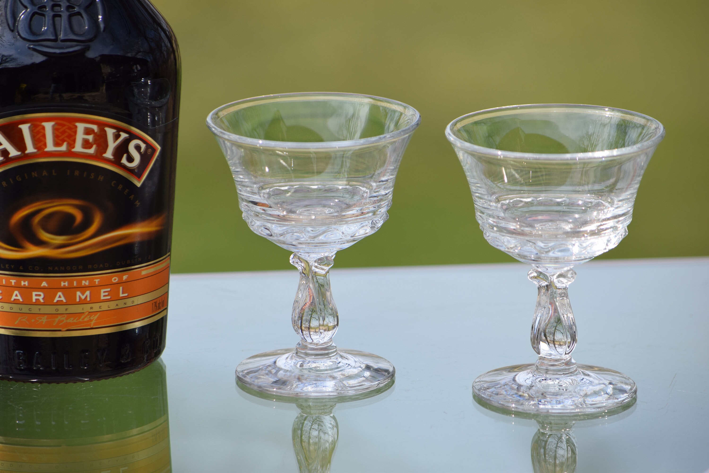 Vintage Pressed Glass Cocktail ~ Liquor Glasses, Set of 4, Fostoria ...