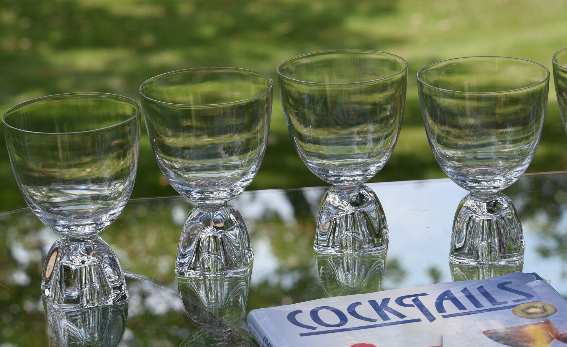 Vintage Crystal Cocktail Glasses, Set of 6, Fostoria, Capri, circa 1950 ...