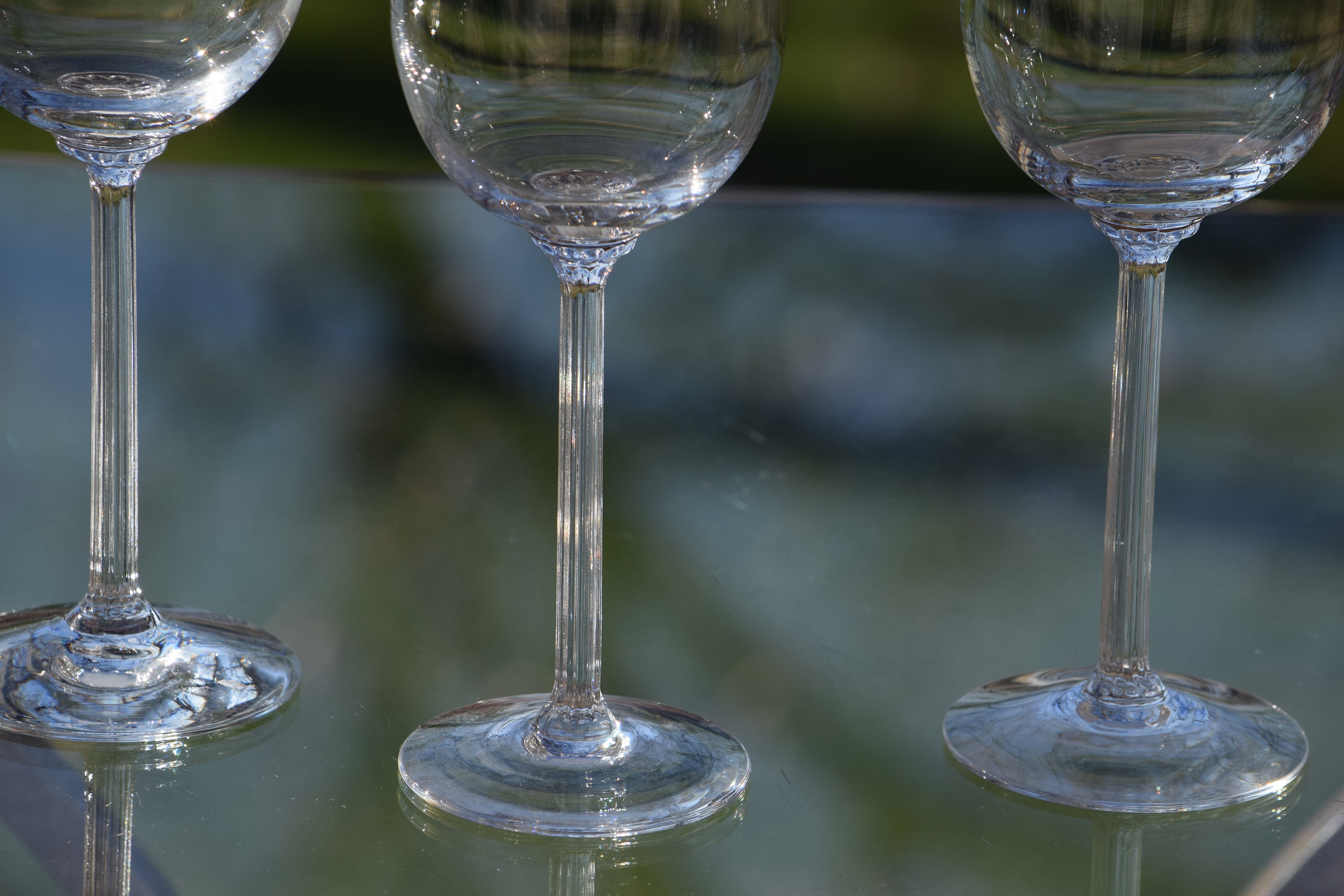 Vintage Gold Rimmed Crystal Wine Glasses ~ Set Of 5 ~ Lenox ~ Liberty ~~ Vintage Wedding