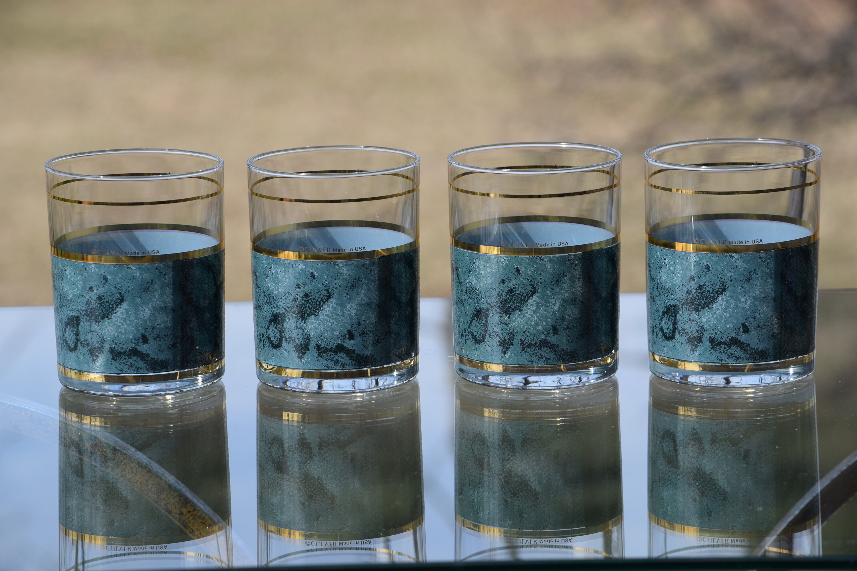Vintage CULVER Tortoise Whiskey - Rocks Glasses, Set of 4, Vintage ...