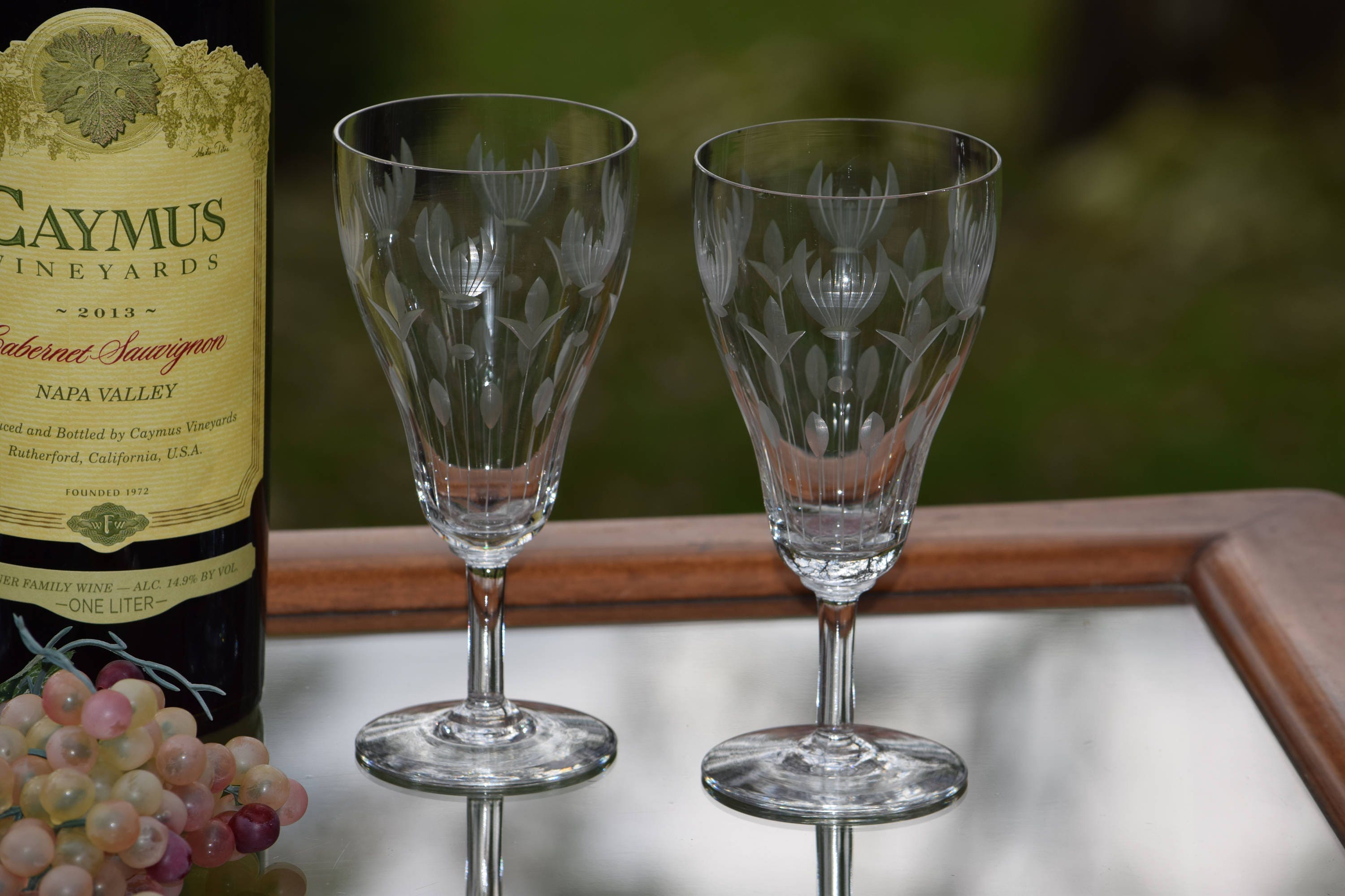 Beautiful Vintage Wine Glasses, Set of 4, Tiffin Franciscan, Pattern ...