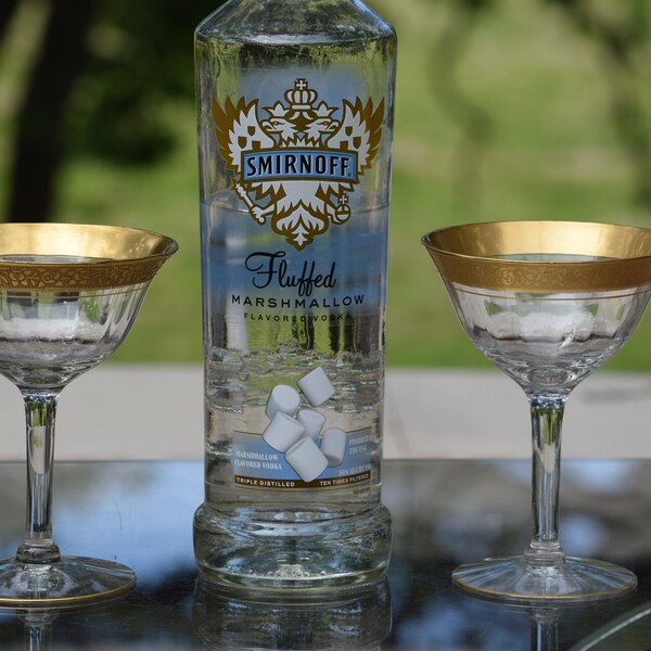 Gold Rimmed Cocktail Glasses - Etsy