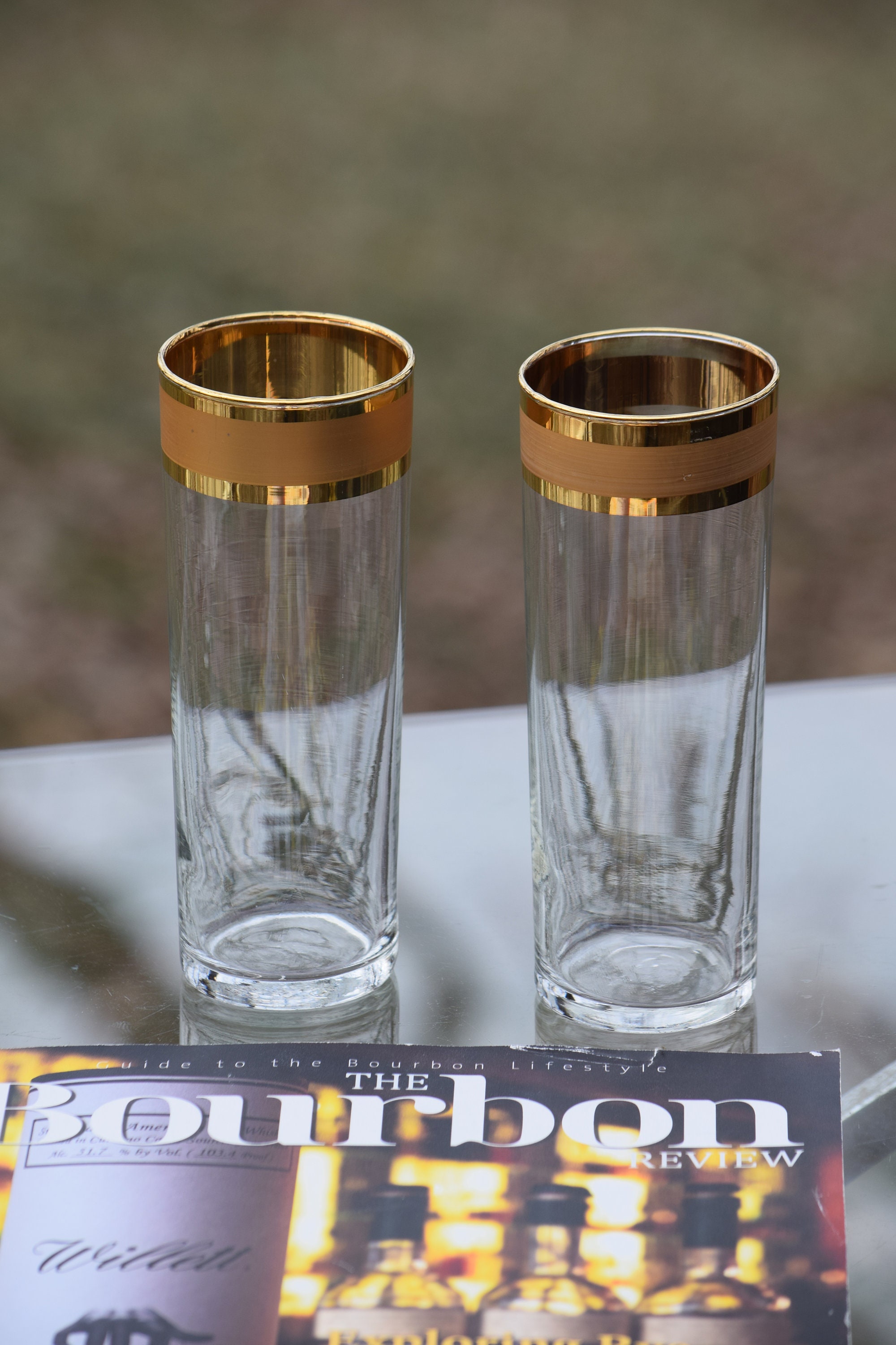 Vintage Gold Banded COLLINS Glasses, Set of 4, Vintage Highball Glasses ...
