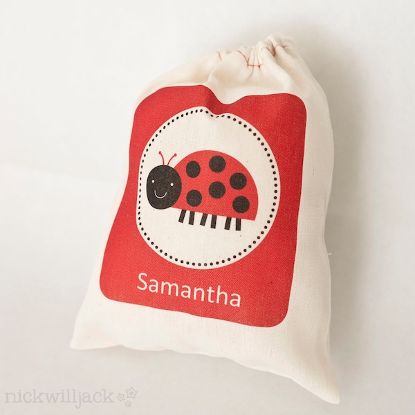 Ladybug Favor Bags - Etsy