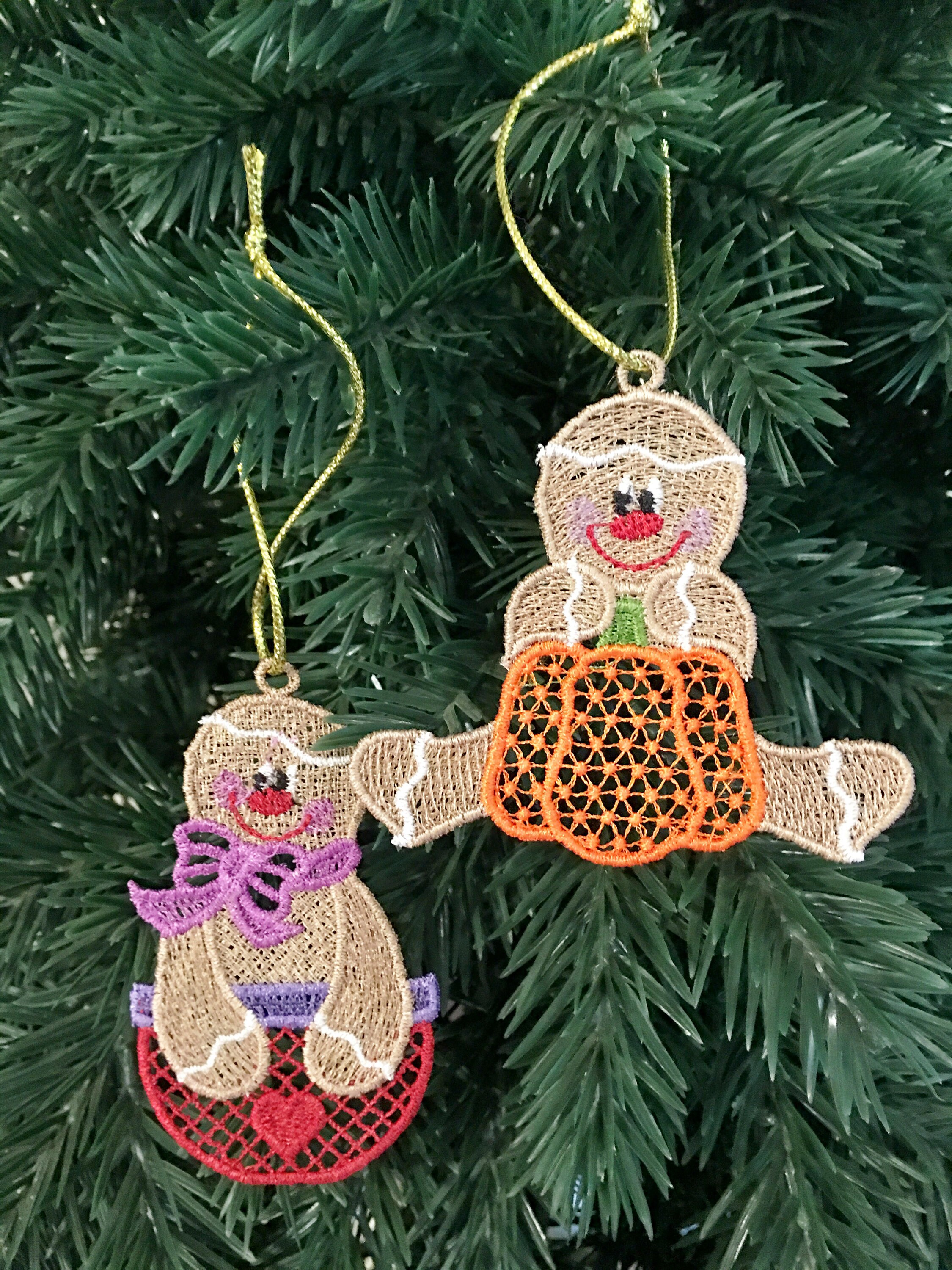 Gingerbread Ornaments Set of 10 Christmas Tree Decorations | Etsy