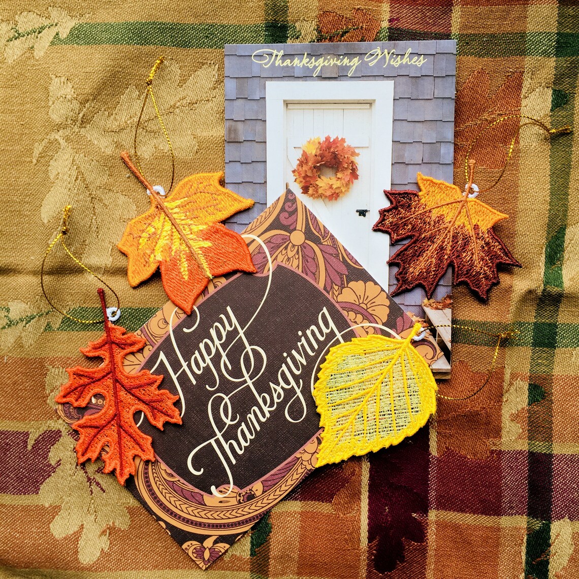 Fall Leaf Ornaments Set of 10 Autumn Leaves Theme Tree - Etsy