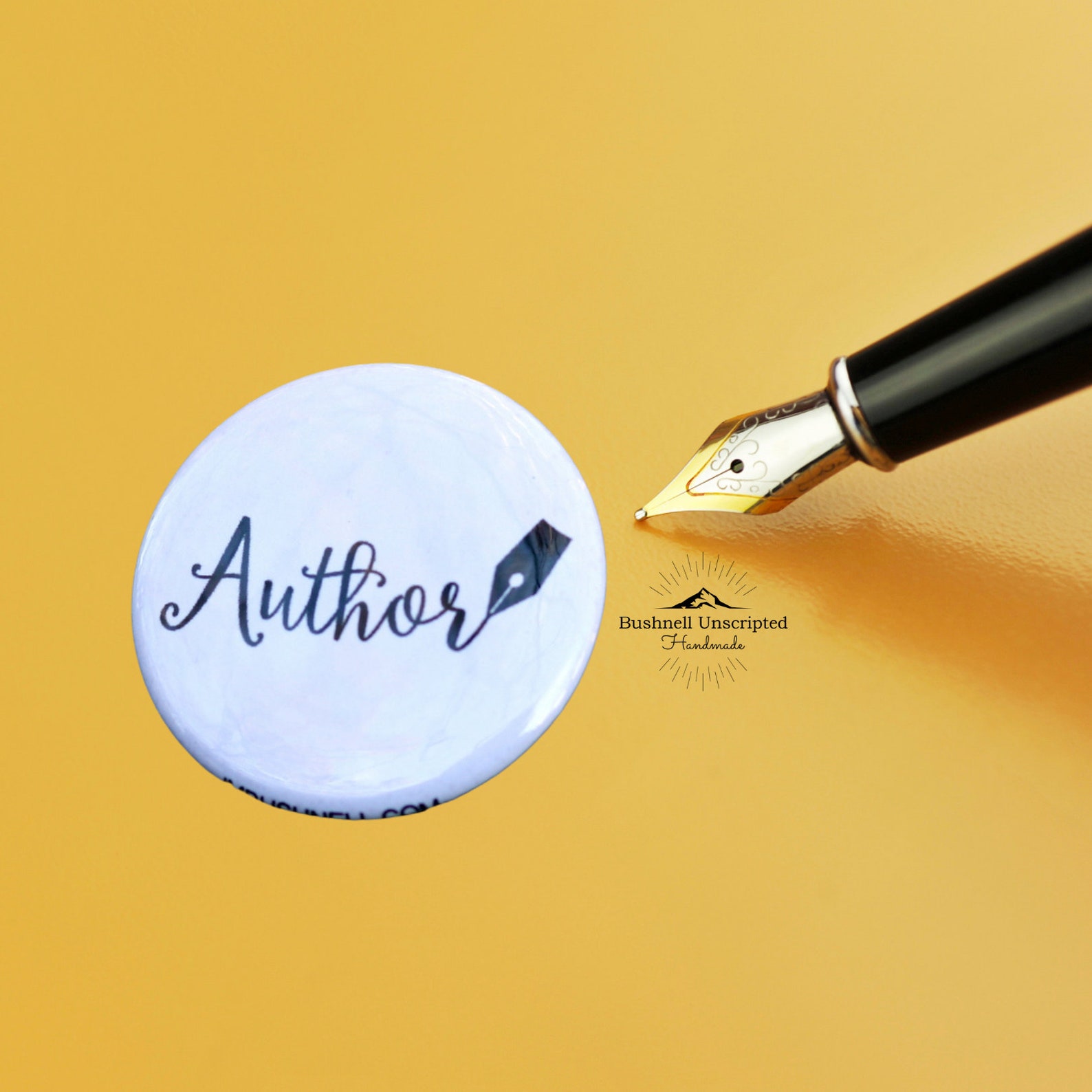 Author 1.5" Button Pin Pinback for Writers, Readers, and Scribes - Etsy