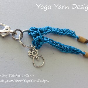 Lotus Key Chain Crocheted With Hemp - Etsy