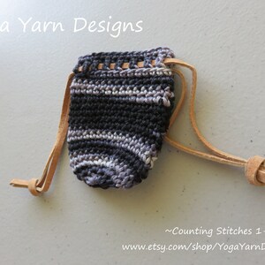 Crocheted Pouch and Crystal Stone Set - Etsy