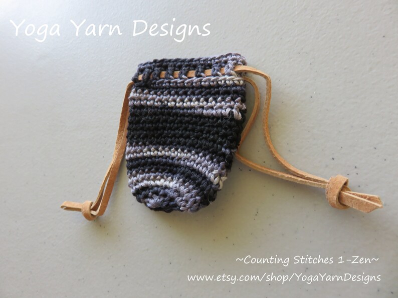 Crocheted Pouch and Crystal Stone Set - Etsy