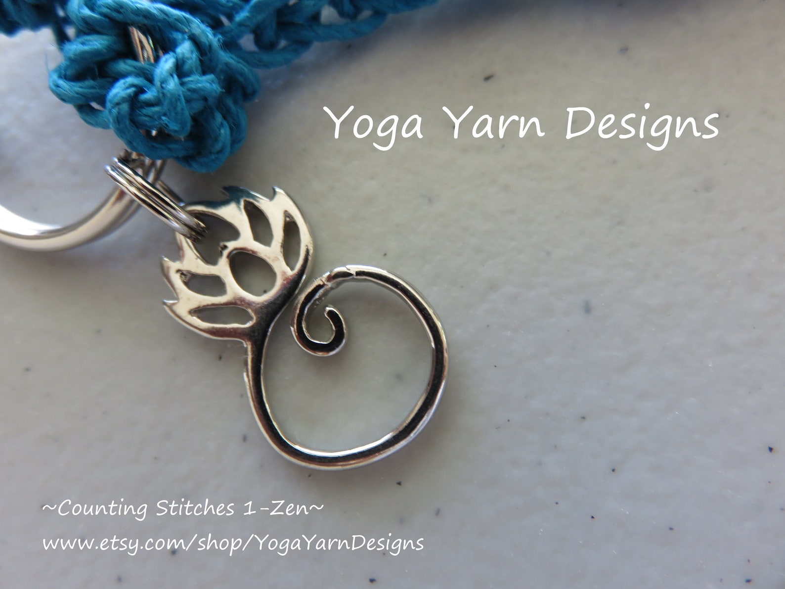 Lotus Key Chain Crocheted With Hemp - Etsy