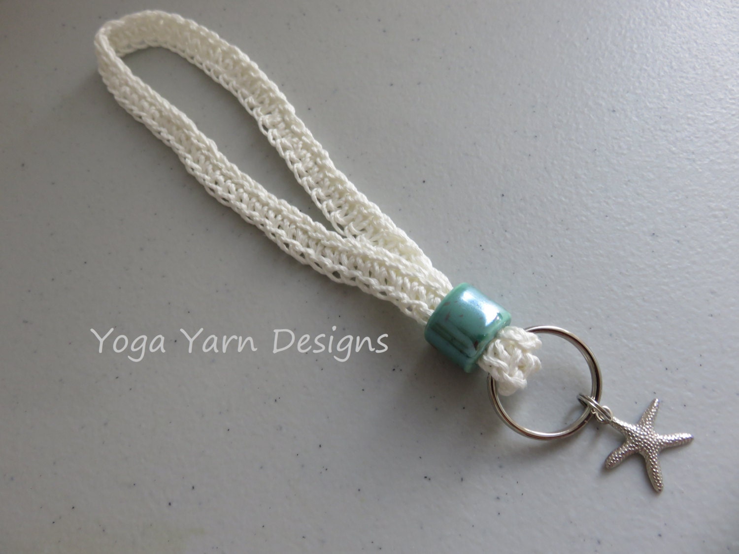 Hemp Wristlet Lanyard With a Starfish Charm - Etsy
