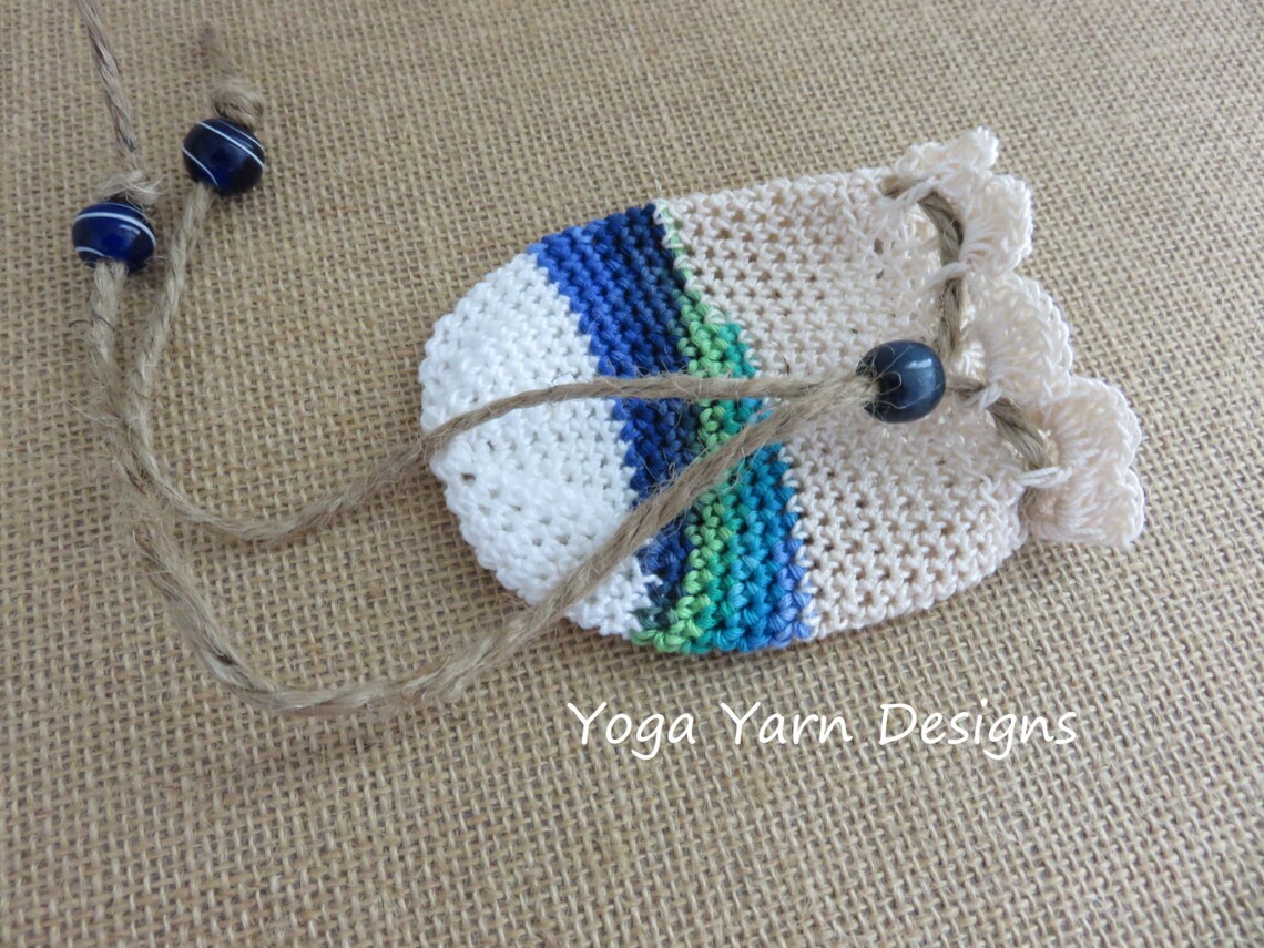 Crocheted Pouch//drawstring Pouch//amulet Pouch//medicine - Etsy