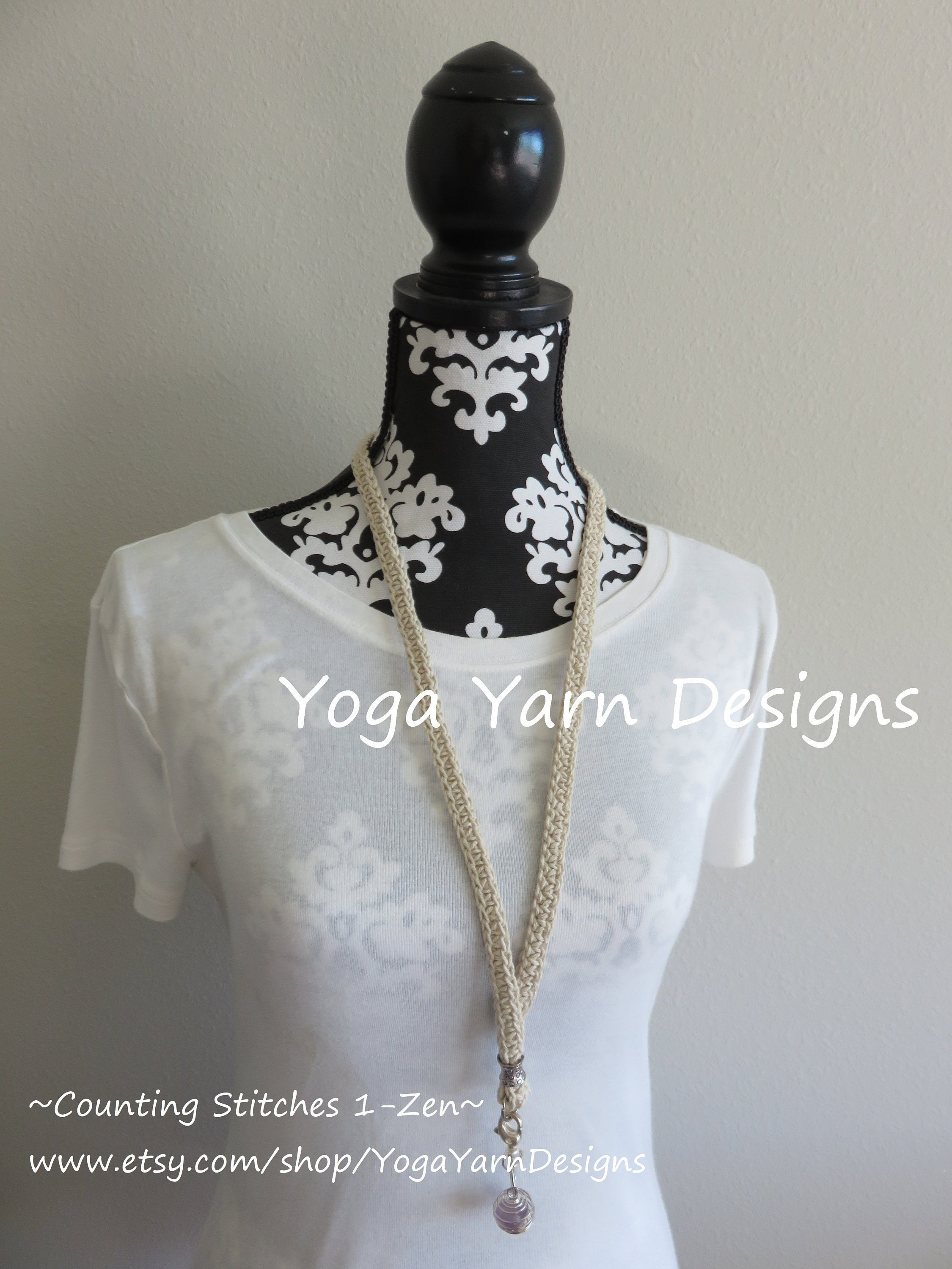 Crocheted Hemp Lanyard With Amethyst Crystal - Etsy