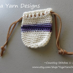 Crocheted Pouch and Crystal Stone Set - Etsy