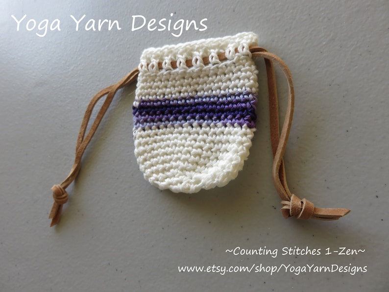 Crocheted Pouch and Crystal Stone Set - Etsy