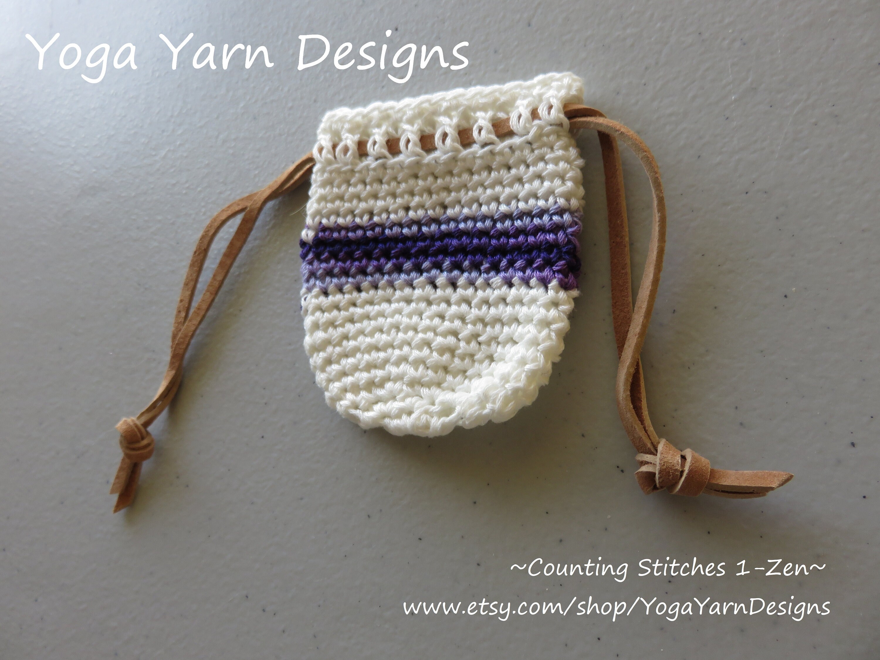 Crocheted Pouch and Crystal Stone Set - Etsy