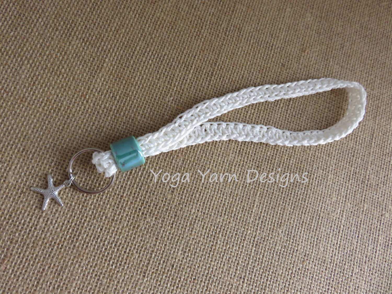 Hemp Wristlet Lanyard With a Starfish Charm - Etsy