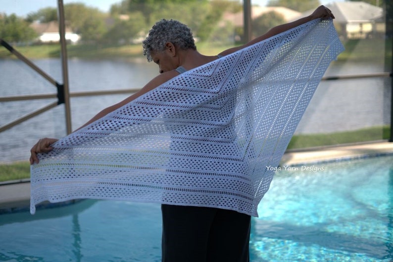 Classic Granny Square Meditation/spring/summer/bridal Shawl - Etsy