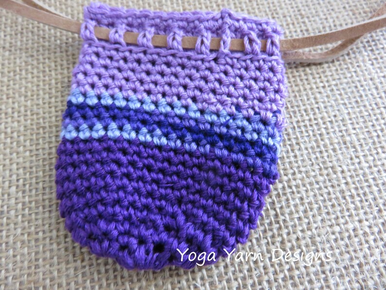 Crocheted Pouch and Crystal Stone Set - Etsy