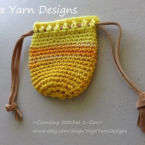 Crocheted Pouch and Crystal Stone Set - Etsy