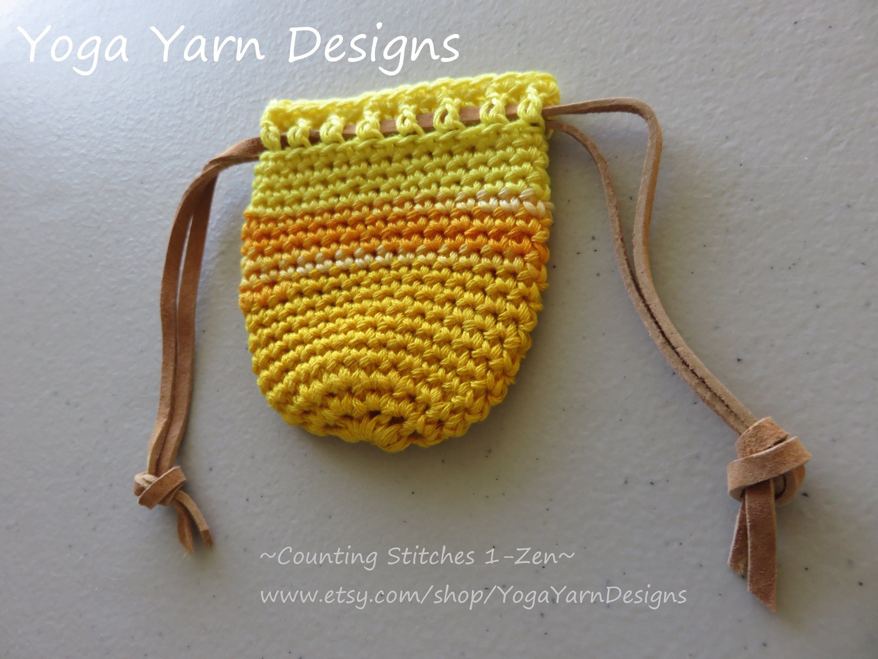 Crocheted Pouch and Crystal Stone Set - Etsy