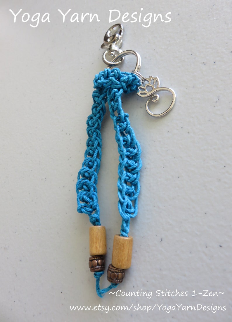 Lotus Key Chain Crocheted With Hemp - Etsy