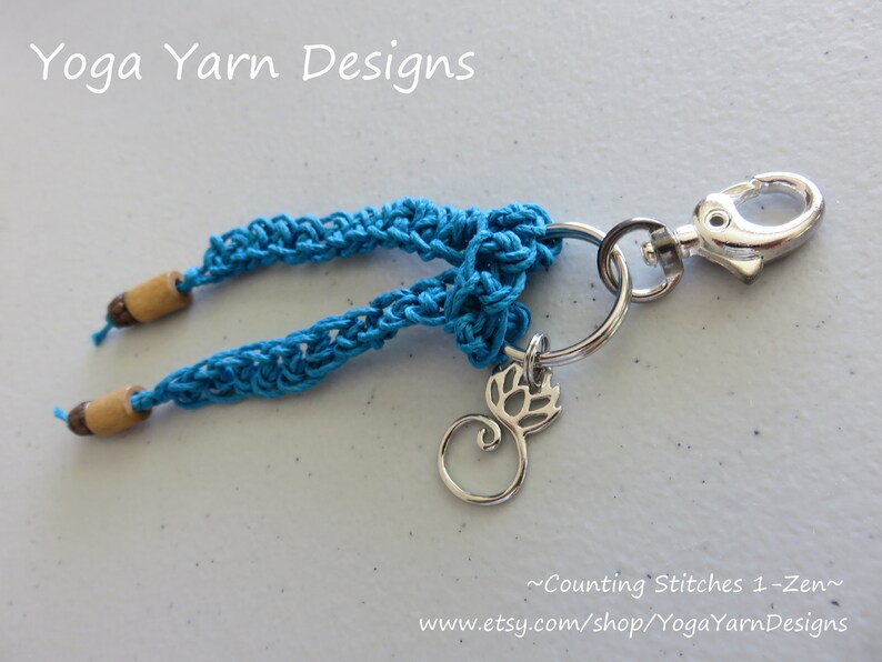 Lotus Key Chain Crocheted With Hemp - Etsy