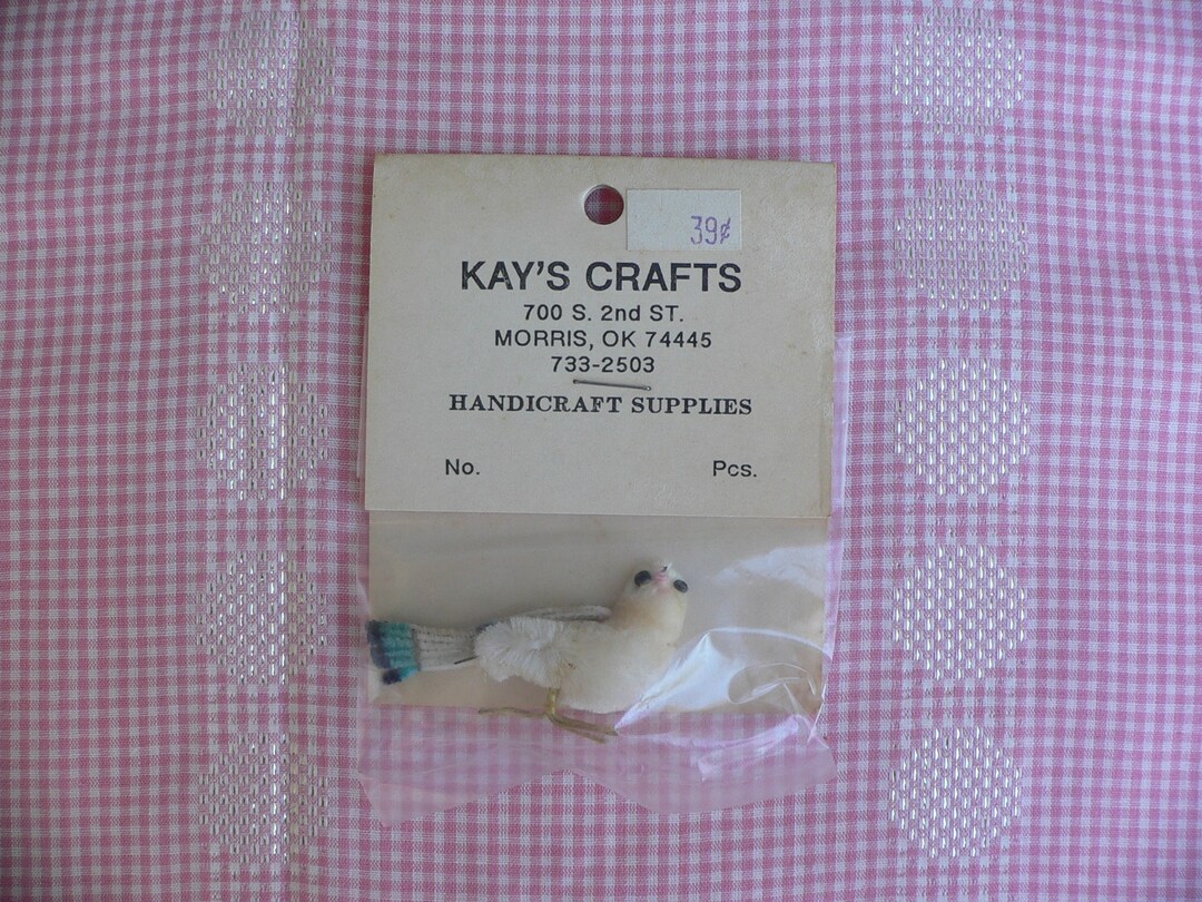Vintage 1980s Craft Bird by Kay's Crafts Miniatures Handicraft Supplies ...