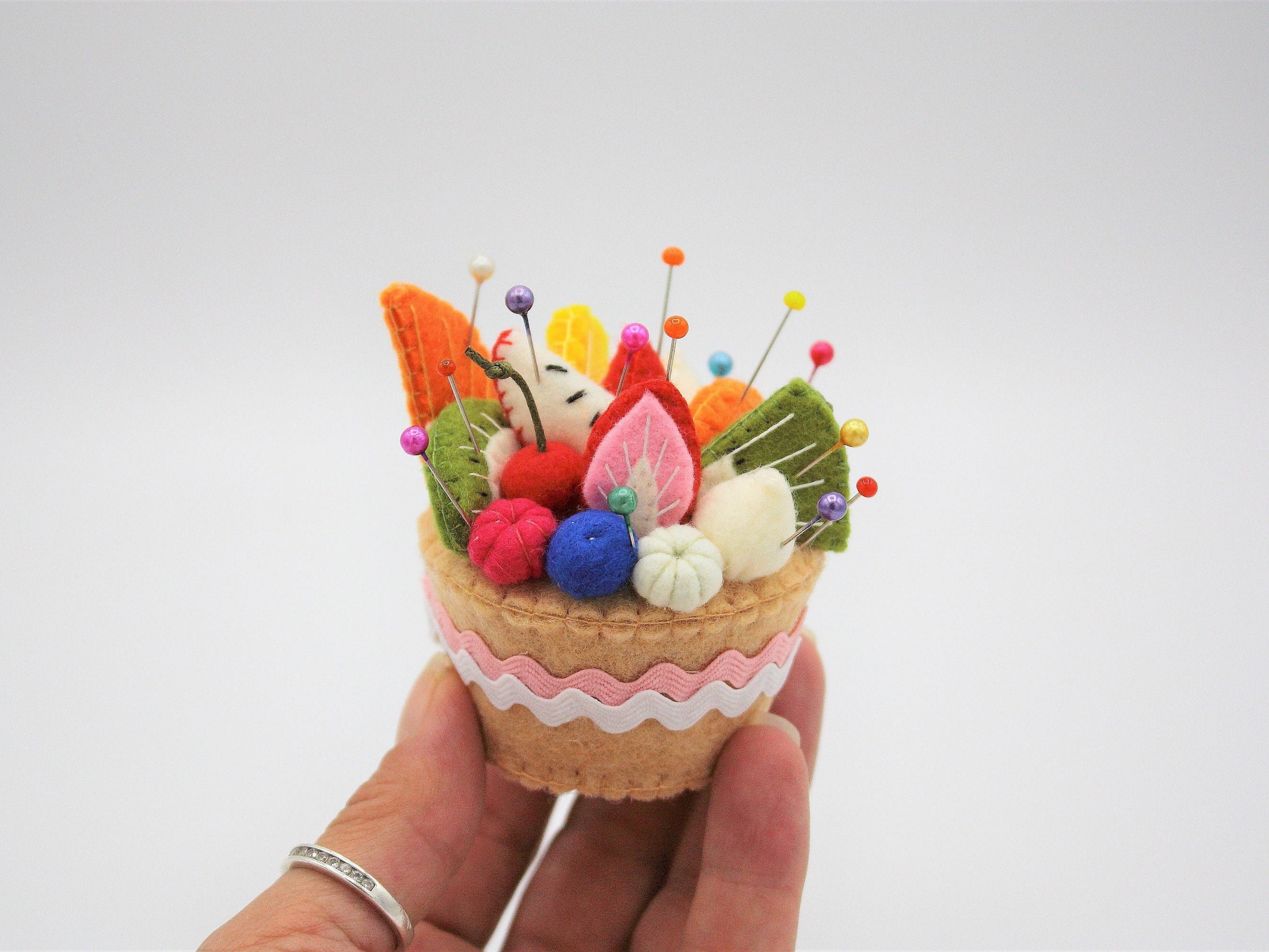 Felt Cake Pincushion Mini Fake Cake - Etsy