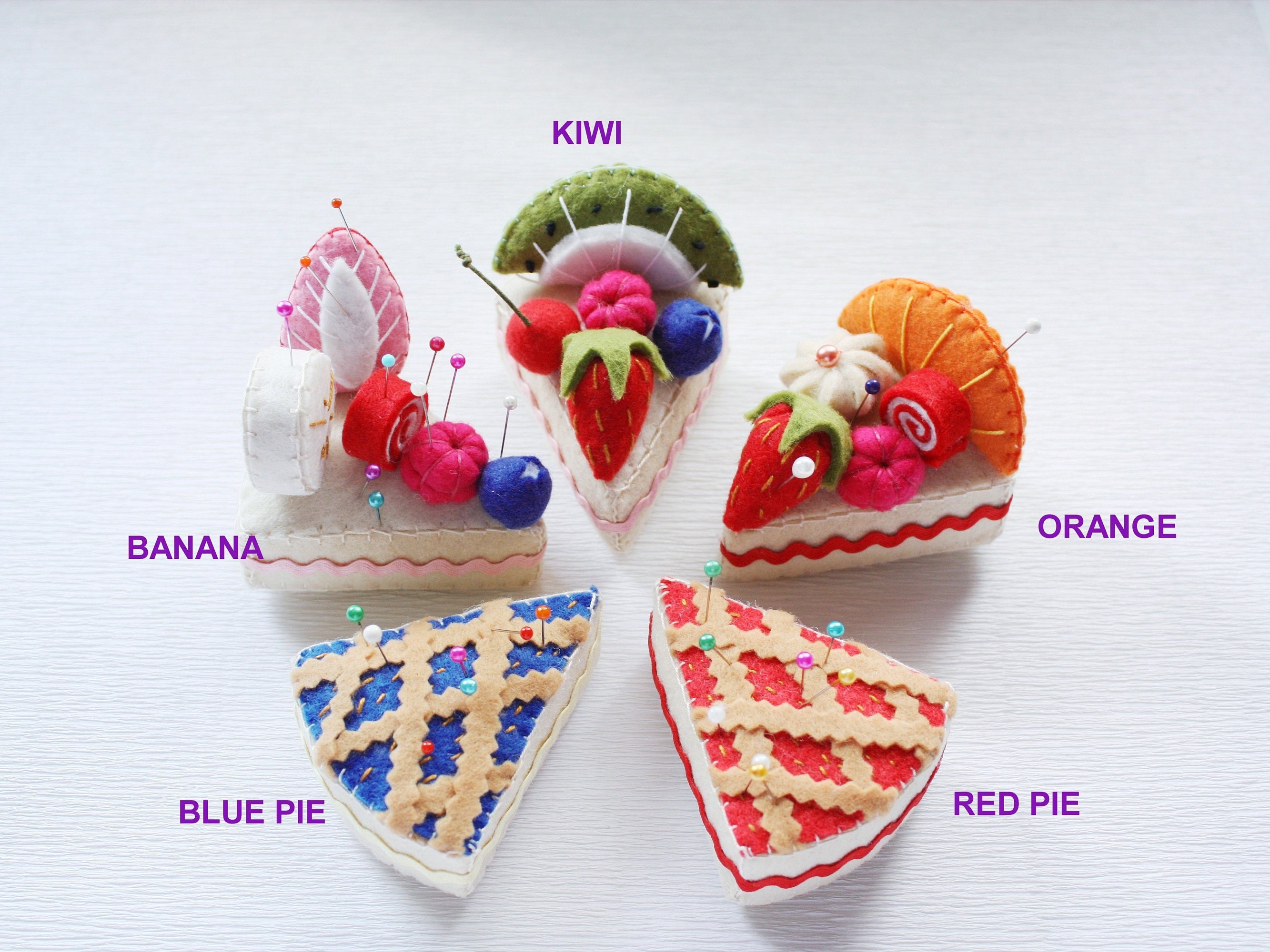Felt Food, Fake Slice of Cake, Felt Pincushion - Etsy