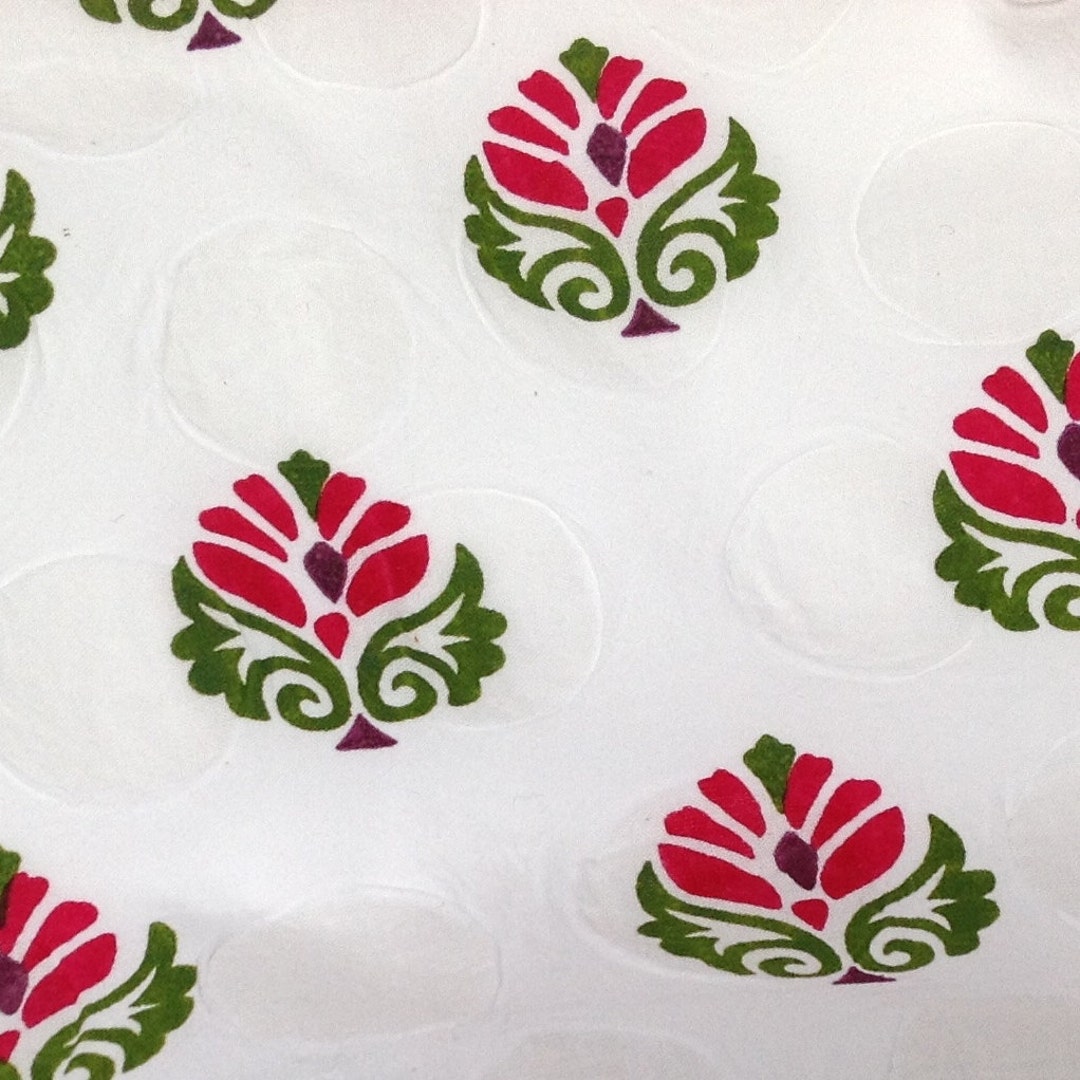 Fabric, Batik, White Bubble Batik, Fabric From India, White Cotton ...