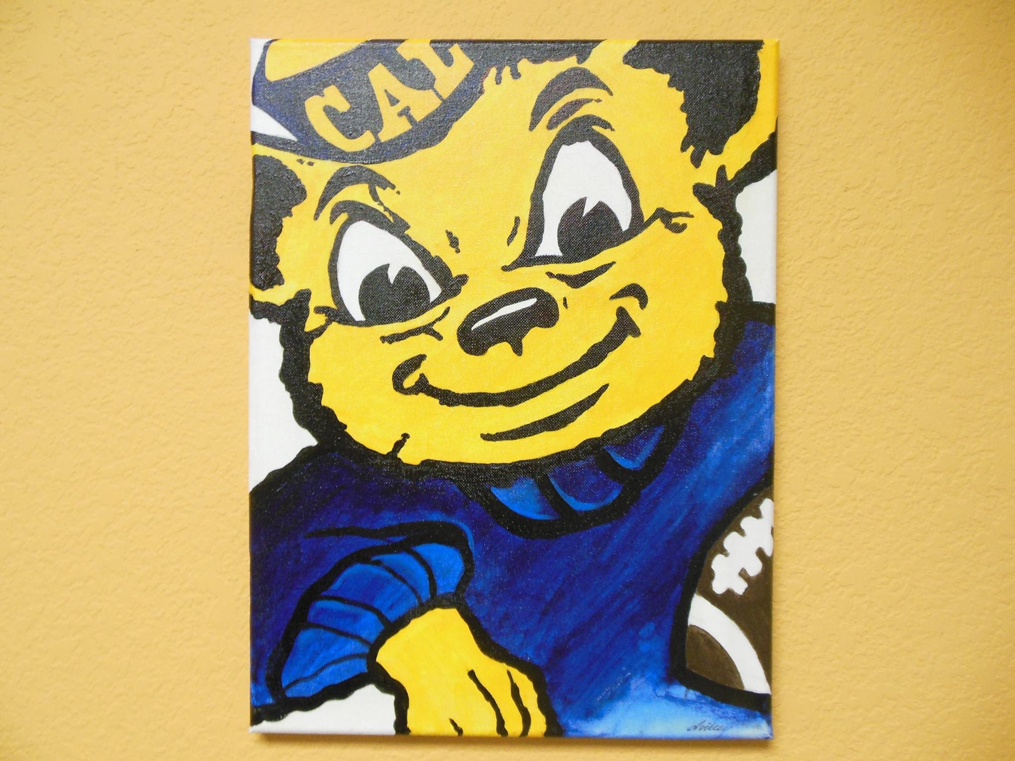 Custom College Mascot Painting: Hand-painted Acrylic Art (16x12) - Etsy