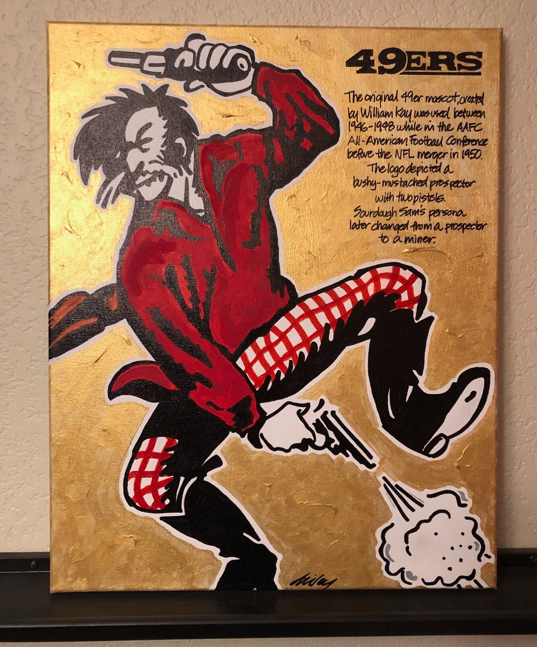 San Francisco 49er - Sourdough Sam Mascot--on Demand - Etsy