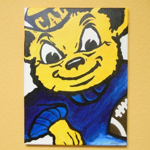 CAL Berkeley Oski Mascot Bear Painting. on Demand Art - Etsy