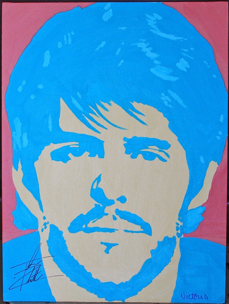 Thomas Rhett SIGNED Portrait 18" X 24" by Victoria Schweizer Acrylic on ...