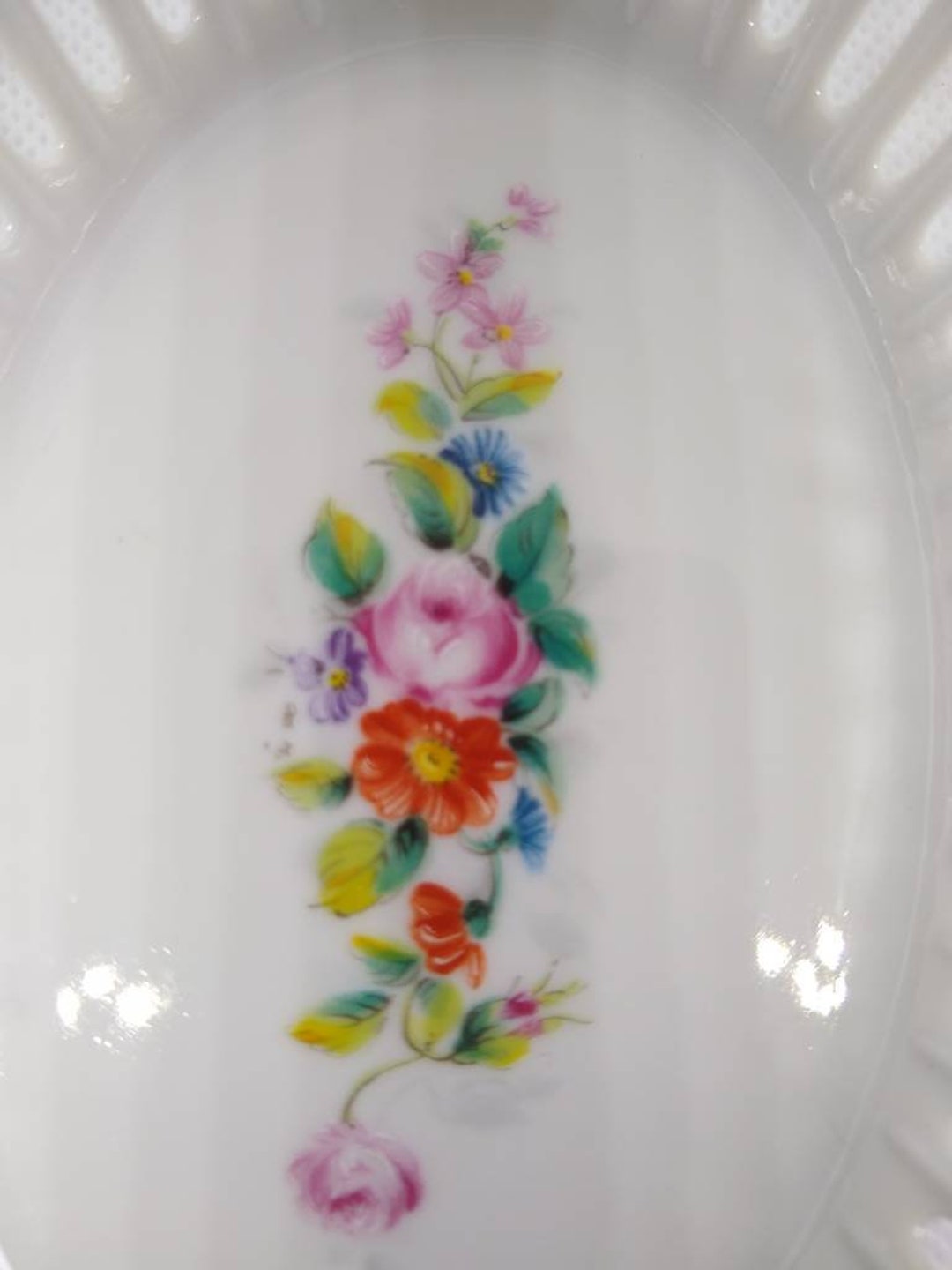Winrose Collection Hand Decorated in USA Oval Candy Dish - Etsy