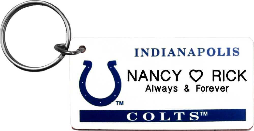 Personalized Indianapolis Colts Keychain Key Ring - Etsy UK