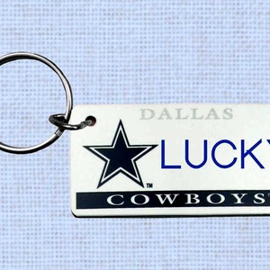Personalized Dallas Cowboys Keychain - Key Ring - Etsy