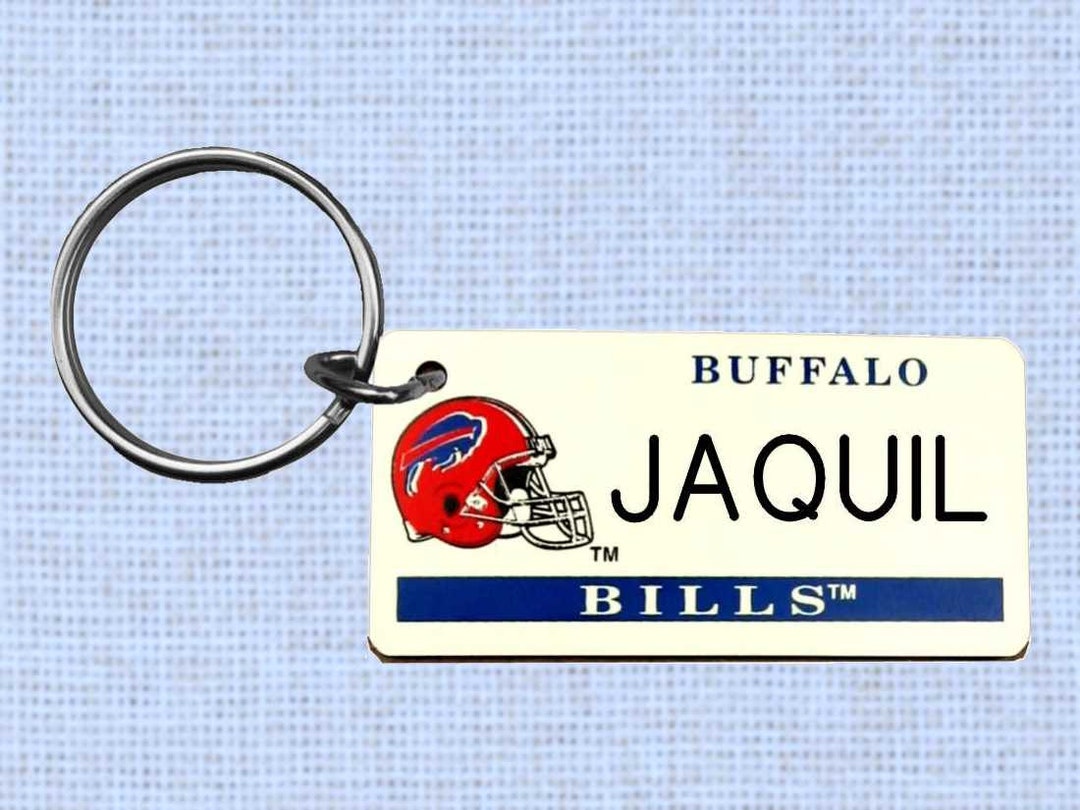 Personalized Buffalo Bills Keychain Key Ring - Etsy