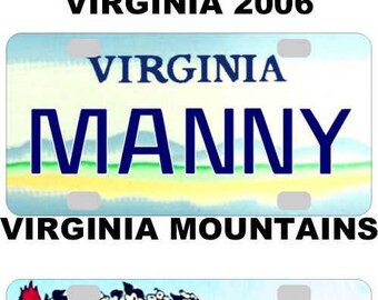 Virginia Cardinal License Plate - Etsy