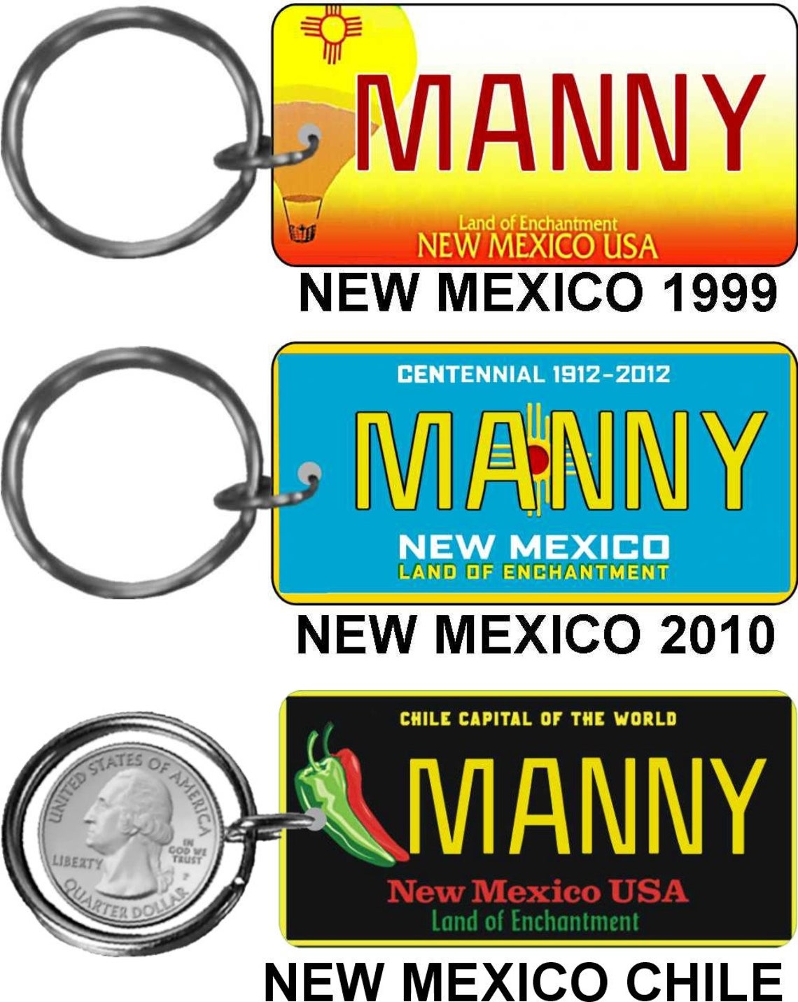 Personalized New Mexico 1999 2010 Replica License Plate | Etsy