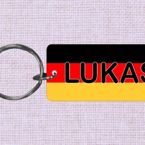 Personalized Germany Country Flag Keychain - Etsy
