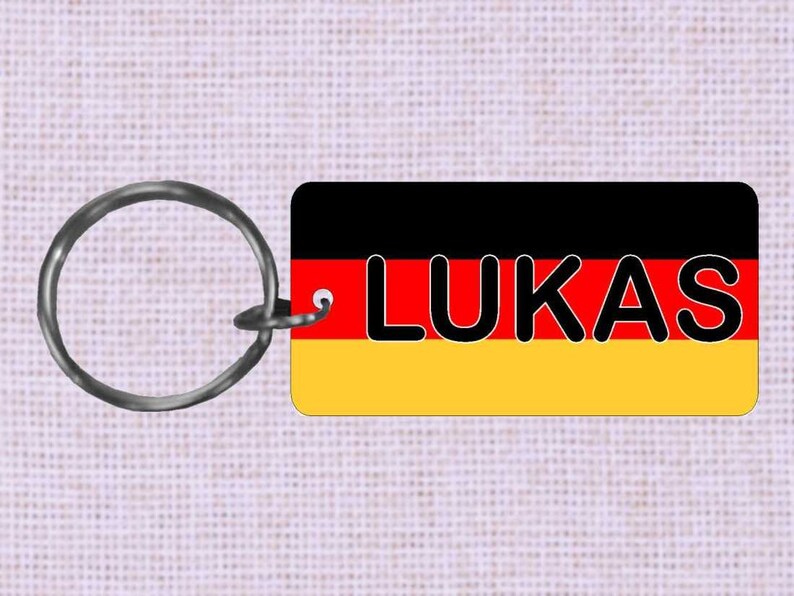 Personalized Germany Country Flag Keychain - Etsy